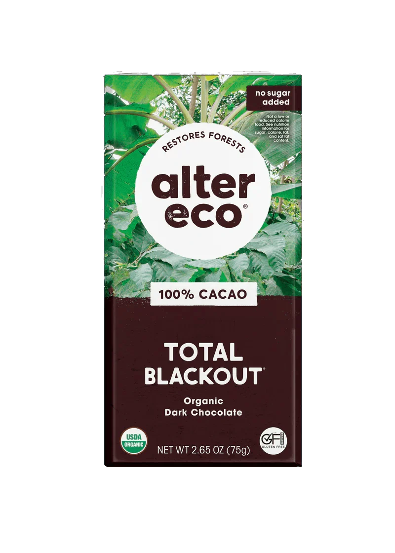 Total Blackout - 100% Cacao Dark Chocolate - 75g – Love Low Carb