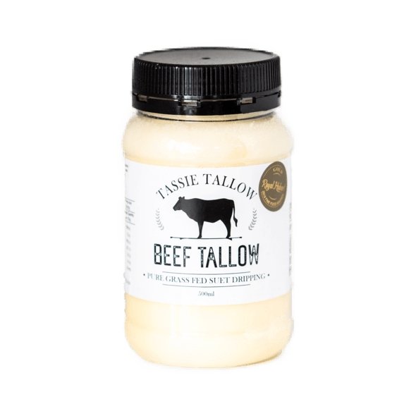 Tassie Tallow Premium Suet Tallow 1kg – Grass-Fed Beef Fat for Deep ...