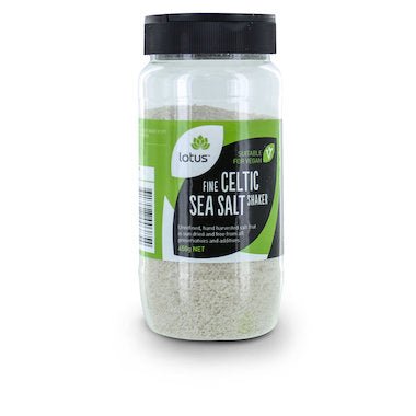 Buy Lotus Fine Celtic Sea Salt - 450g Shaker @ Love Low Carb Australia