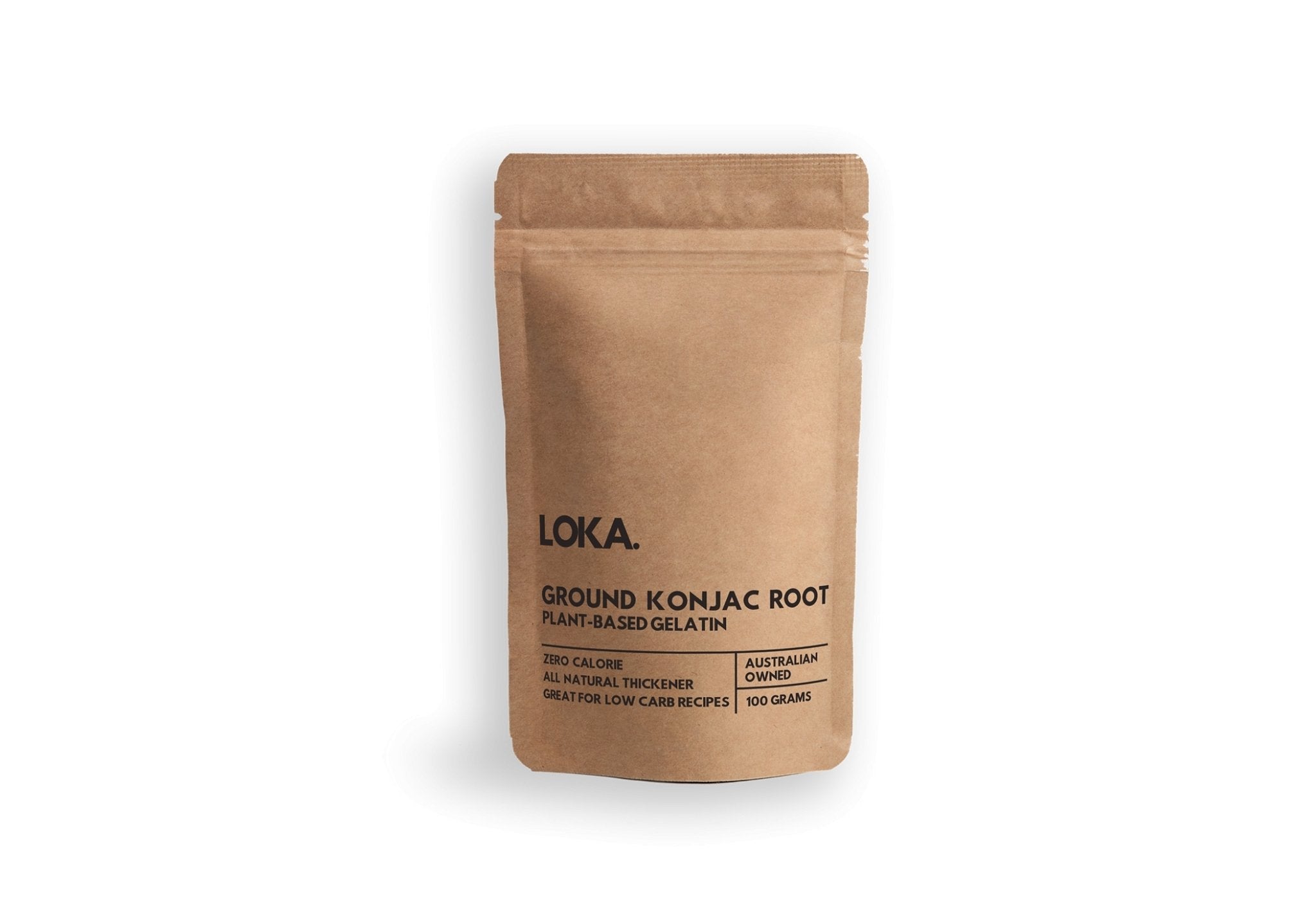 Buy Loka Ground Konjac Root / Glucomannan Powder @ Love Low Carb Australia