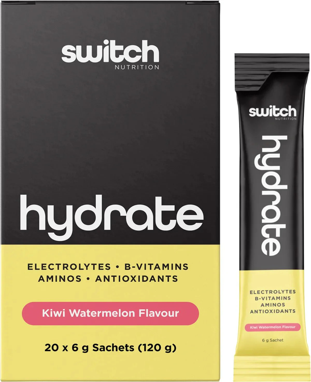 Buy Switch Nutrition Hydrate Electrolytes Lemon Lime 20 Pack – Love Low ...
