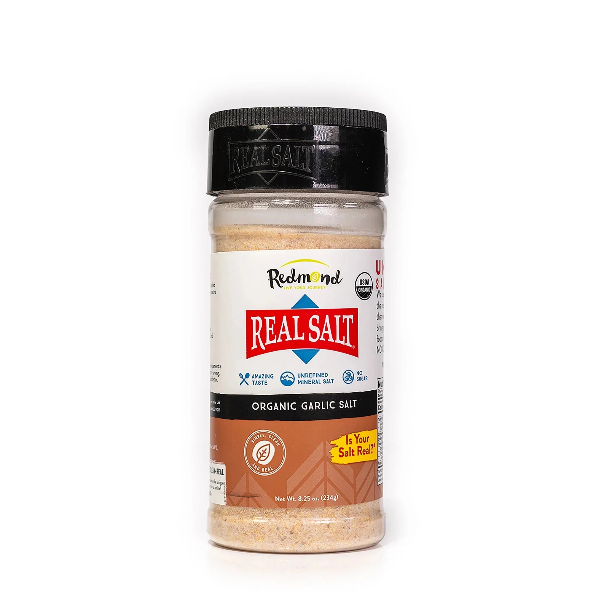 Buy Redmond Real Salt's Organic Garlic Salt 234g – Love Low Carb
