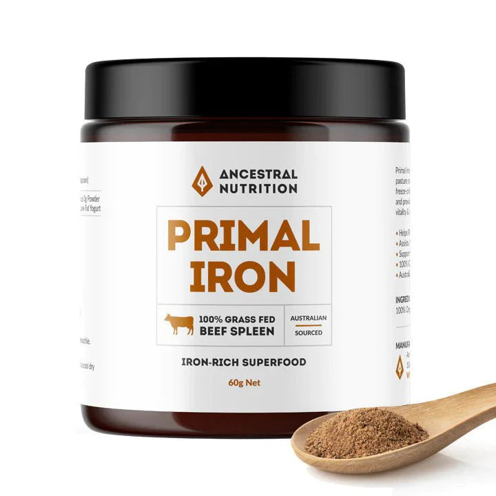 Buy Ancestral Nutrition Primal Iron Grass Fed Beef Spleen Powder – Love ...