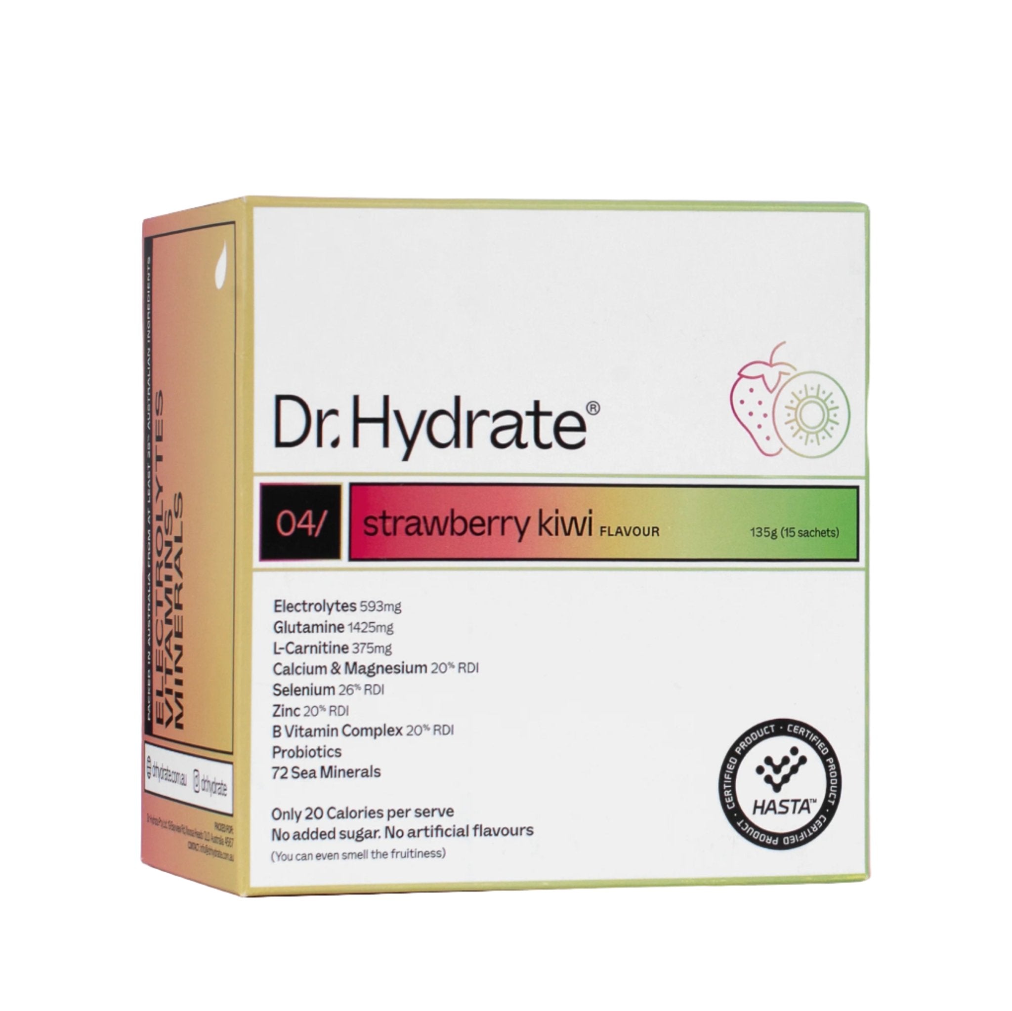 Buy Dr Hydrate Strawberry Kiwi Sachet Pack Online @ Love Low Carb Australia