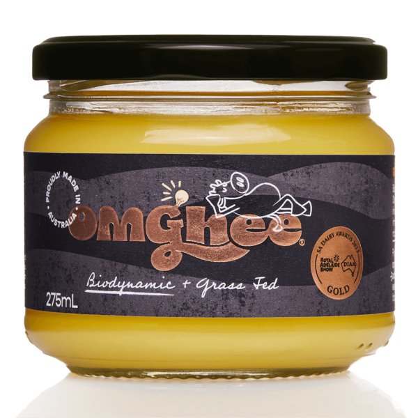 Buy OMGhee Biodynamic Grass Fed Ghee @ Love Low Carb Australia